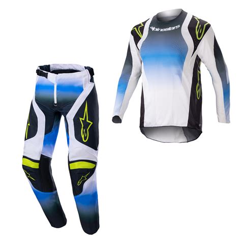 2023 Alpinestars Youth Racer Push Gear Set Bluewhite Aomcmx