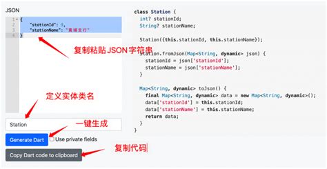 Flutter Dart Json