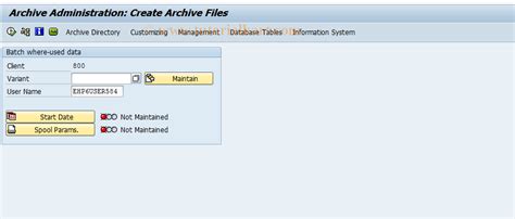 MB A SAP Tcode Evaluate Batch Where Used Archive