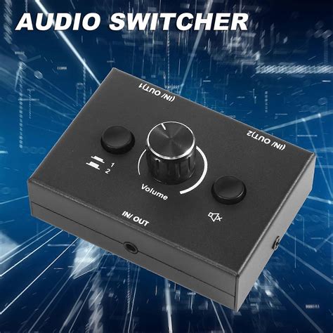 35mm Audio Switcher 2 Input 1 Output1 Input 2 Output Audio Splitter