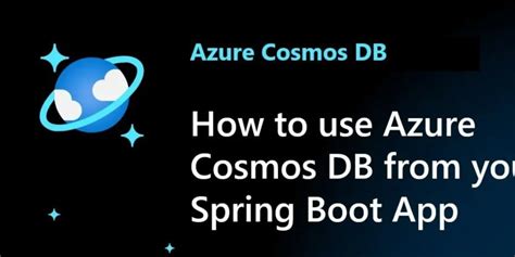 cosmos db for spring developers part i using cosmos db as a sql database mark brown