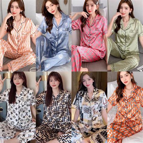Korean Silk Sleepwear Pajama Set For Women Nightwear Lazada Ph
