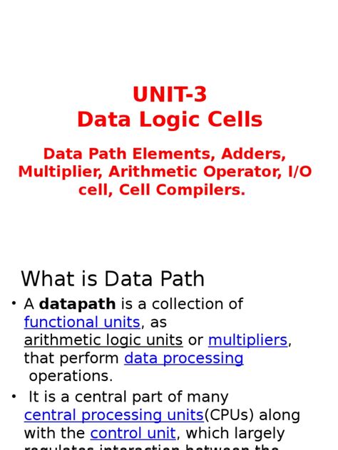 Data Logic Cells Unit3 Asic Pdf Random Access Memory Dynamic