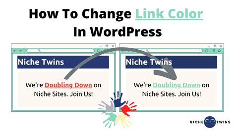 How To Change Link Color In WordPress For Beginners Niche Twins