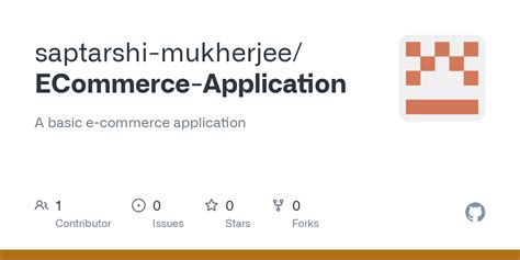 Github Saptarshi Mukherjeeecommerce Application A Basic E Commerce