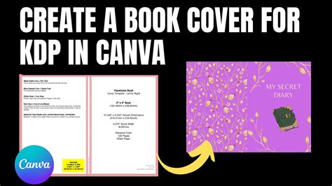 How To Create A Book Cover For Amazon Kdp In Canva Quick Tutorial Youtube