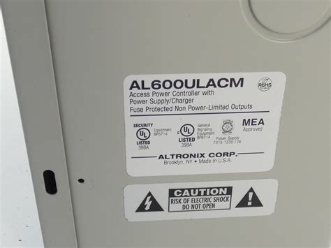 Altronix Al600ulacm Enclosure Access Power Controller Gpm Surplus