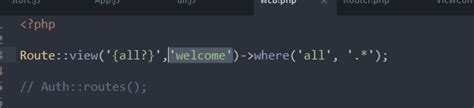 Problem With Routeviewxxxx With Where Method · Issue 20968 · Laravelframework