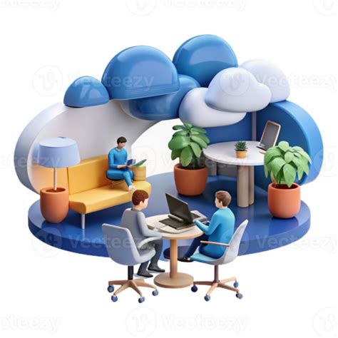 Cloud Computing Collaborative Workspace Remote Team Productivity