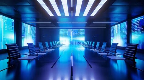 Interactive Digital Screen Meeting Room Image Premium Ai Generated Image