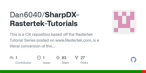 Github Dan6040sharpdx Rastertek Tutorials This Is A C Repository