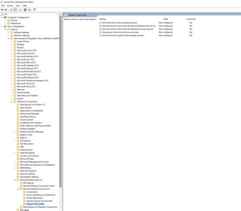 Terminal Services Enforce Time Limit For Idle Sessions With Exclusions Windows Spiceworks