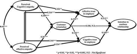 The Structural Equation Model Depicting The Mediating Effect Of