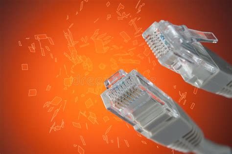 The Concept Of Connection To The Internet Plug RJ 45 Close Up Stock Photo Image Of Network
