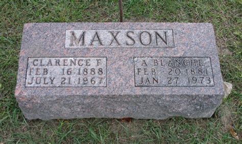 Abigail Blanche Clary Maxson 1881 1973 Find A Grave Memorial