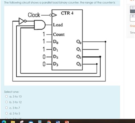 Solved The Following Circuit Shows A Parallel Load Binary Chegg