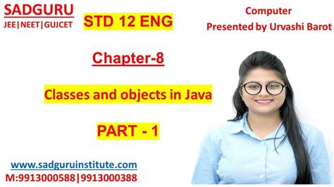 Std 12ch 8 Classes And Objects In Java Part 1 Youtube
