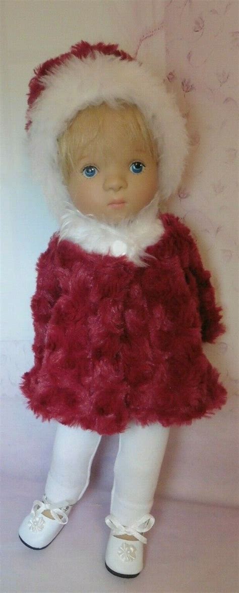 Faux Fur Coat And Matching Hat By Pixie Handmade Pixie Dolls
