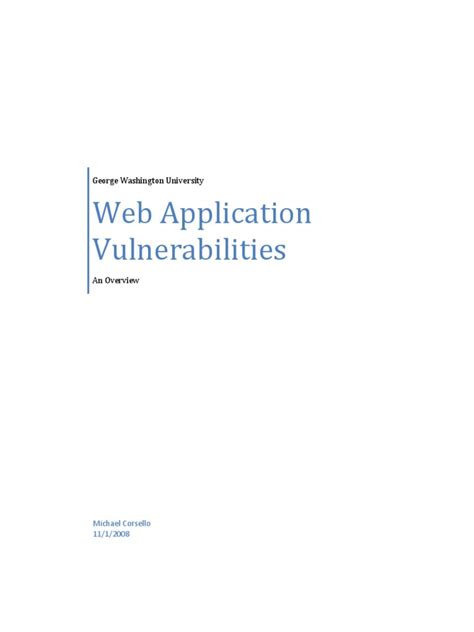 Web Application Vulnerability Areas Pdf Domain Name System Transport Layer Security