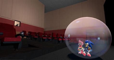 Amy Rose And Sonic Inside Bubble Sonic The Hedgehog Scene Sfm R Sfm