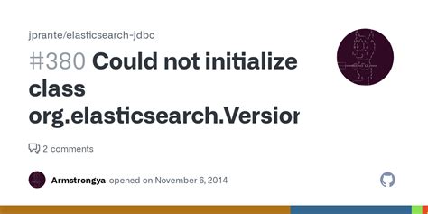 Could Not Initialize Class Org Elasticsearch Version Issue 380