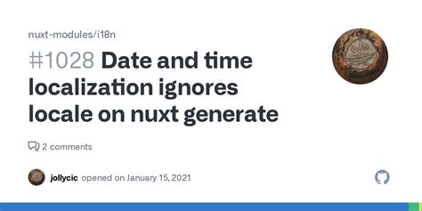 Date And Time Localization Ignores Locale On Nuxt Generate Issue