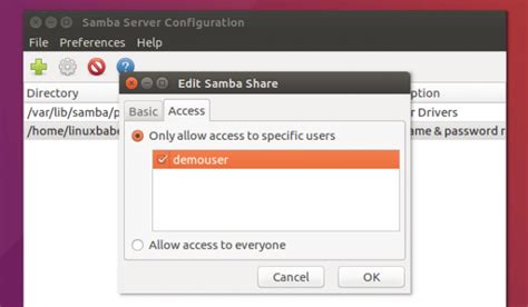 How To Use System Config Samba On Ubuntu 1604 Linuxbabe