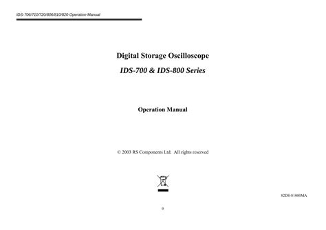 Iso Tech Ids 706 Oscilloscope User Manual Opweb The Free Download