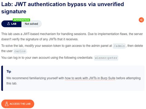 Jwt Authentication Bypass Via Unverified Signature Writeup Cyberhubes