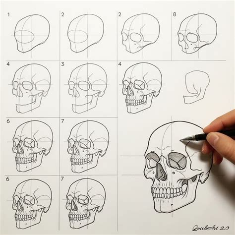 Learn To Draw A Skull A Step By Step Tutorial Unleash Your Inner