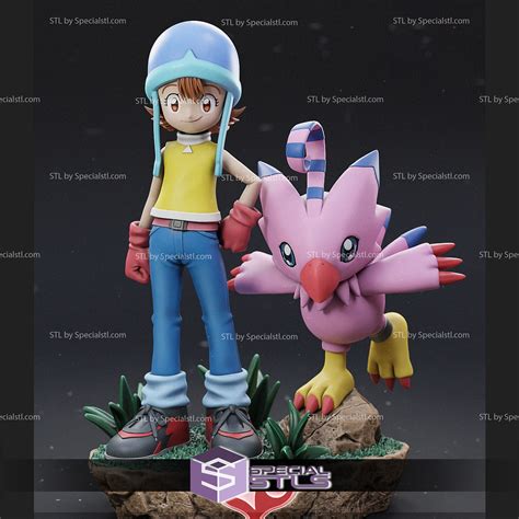 Sora And Biyomon Digimon Specialstl