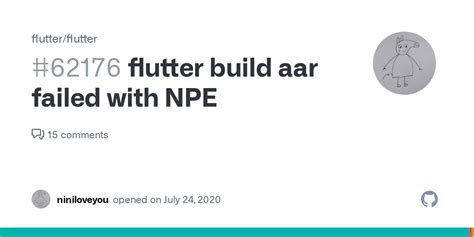 Flutter Build Aar Failed With Npe · Issue 62176 · Flutterflutter · Github