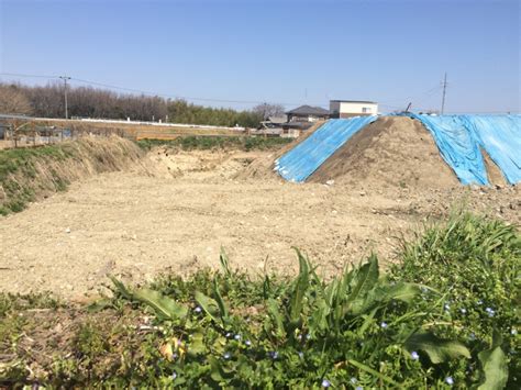 岐阜県山県市の残土仮置き場共進建機