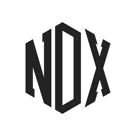 Premium Vector Ndx Logo Design Initial Letter Ndx Monogram Logo Using Hexagon Shape