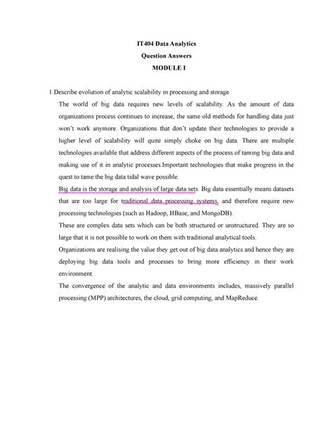data analytics module i and ii question answers data analytics aktu