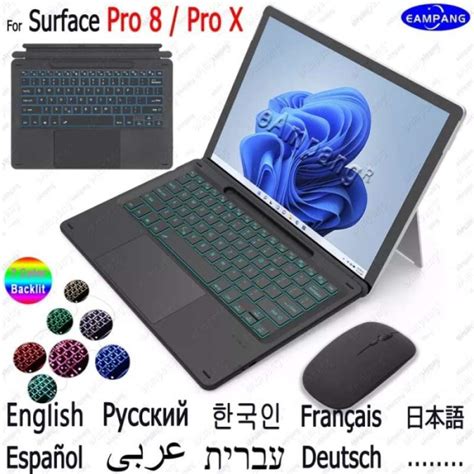 Promo Keyboard Surface Pro 8 Microsoft Pro X Wireless Bluetooth Backlight Diskon 17 Di Seller