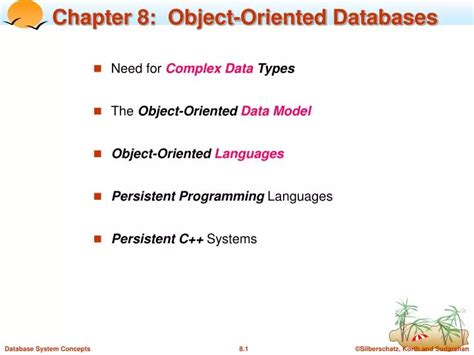 Ppt Chapter 8 Object Oriented Databases Powerpoint Presentation