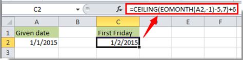 How To Find First Or Last Friday Of Every Month In Excel