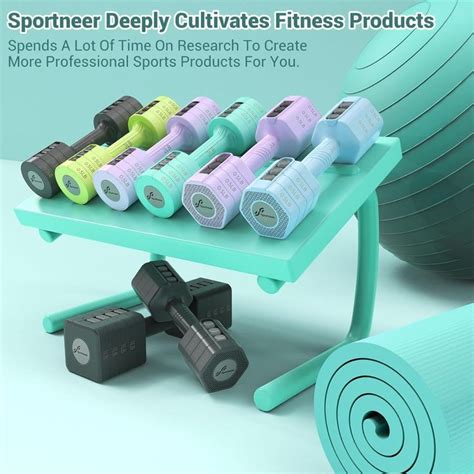 Adjustable Dumbbells Set Of 2 Sportneer 2 3 4 5 Lbs Hand Weights Free