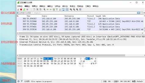 我是如何使用 Wireshark 软件的 显示