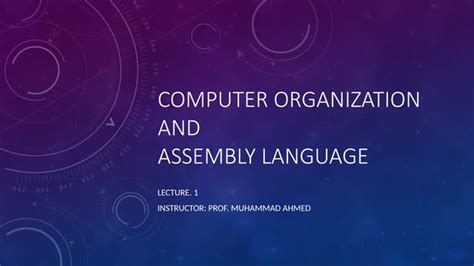 Computer Organization And Assembly Languagepptx