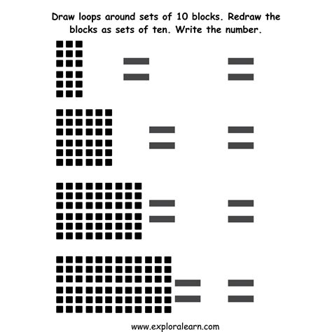 Free Exploralearn Worksheets Class 1 Maths Worksheetsblock Grouping