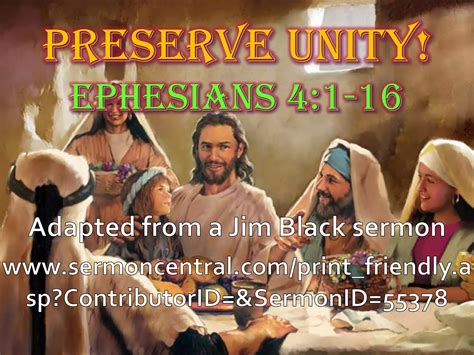 08 Preserve Unity Ephesians 4 1 16 PPT