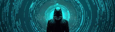 Anonymous Hacker In Digital World Cybersecurity Data Privacy Technology Binary Code Network