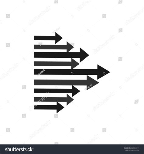 Collection Arrows Overlapping Each Other Stock Vector Royalty Free 2024859011 Shutterstock