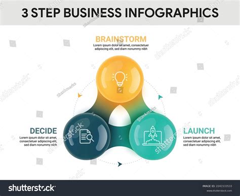 Triangle Shaped Colorful Circle Diagram Infographics Stock Vector Royalty Free 2241533533