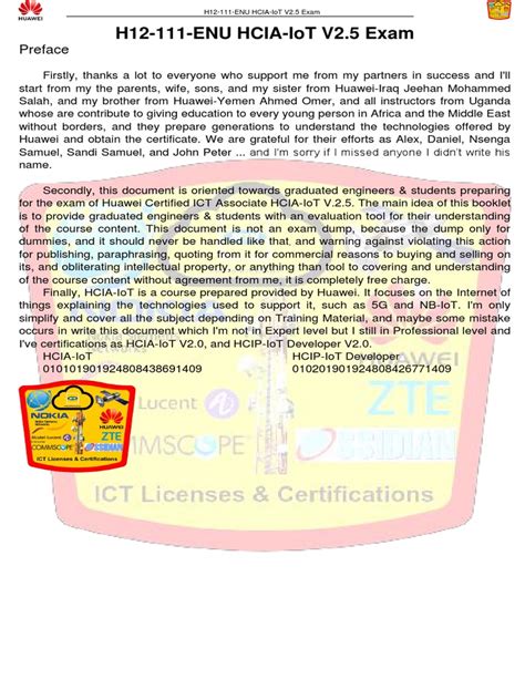 H12 111 Enu Hcia Iot V25 Exam With Answers Pdf Internet Of Things