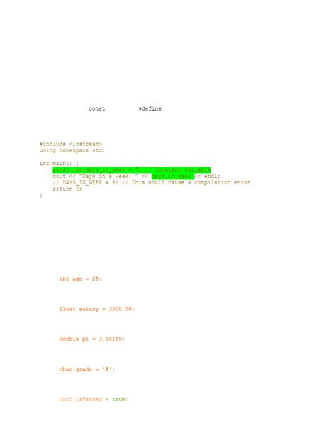 Lec 03 Datatypes And Varibles Pdf Integer Computer Science Computer Programming
