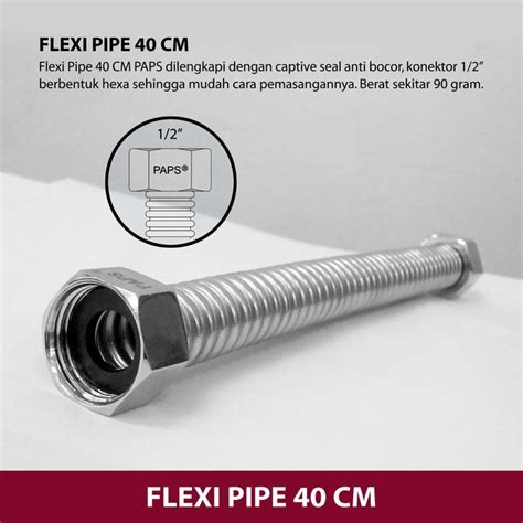 Jual Flexibel Pippe 40 Cm Kaku Shopee Indonesia