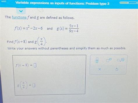 [answered] variable expressions as inputs of functions problem type 3
